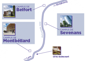 Les 3 campus de l'UTBM | Guide étudiant